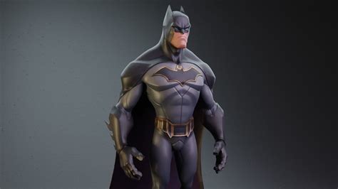 Dc Classic Batman Rigged 3d Model Rigged Cgtrader