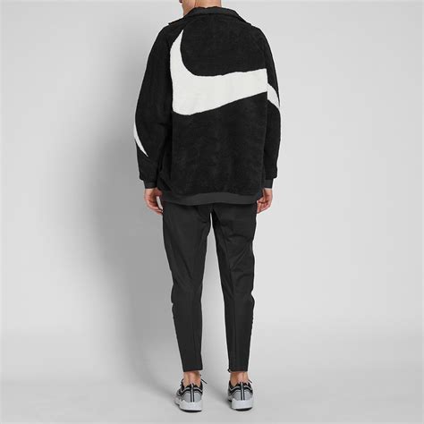 Nike Reversible Swoosh Full Zip Jacket Black And Sail End Us