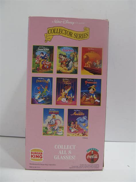 Vintage Walt Disney Burger King Collector Series Complete Set Of 8 1994