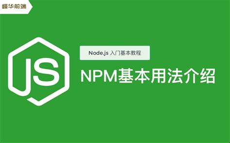 Npm 基本用法介绍 Nodejs 入门 Javascript哔哩哔哩bilibili