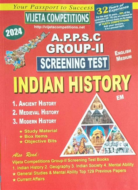 APPSC Group II Screening Test Indian History English Medium Aug 2023Ed