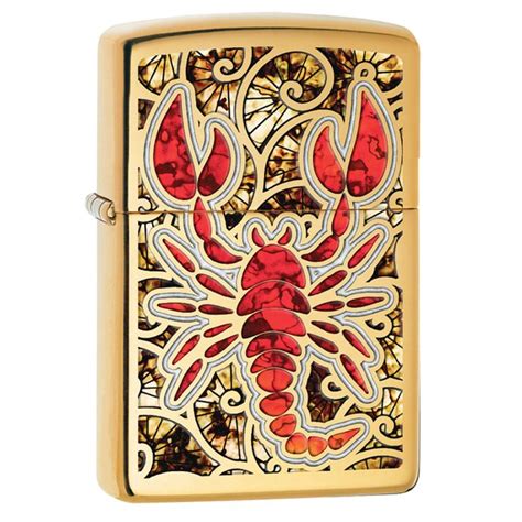 Zippo Scorpion Shell Pocket Lighter 29096 Shell Scorpion Zippo