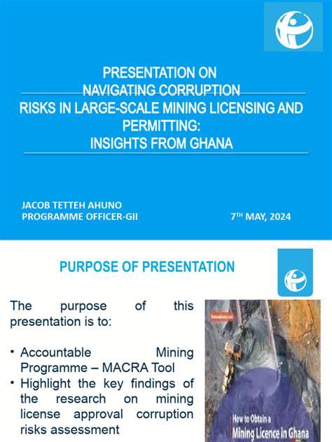 Presentation On Navigating Corruption Risks In The Ls Mining Licencing