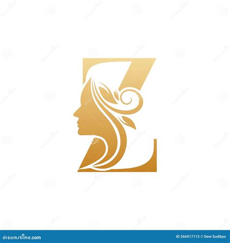 Initial Z Face Beauty Logo Design Templates Stock Illustration