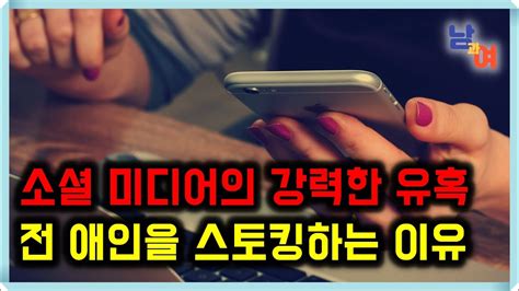소셜 미디어의 강력한 유혹 전 애인을 스토킹하는 이유 애착과 중독 전 애인을 잊는 법 뇌 속에서의 연애와 중독 전 애인의 유혹 Youtube