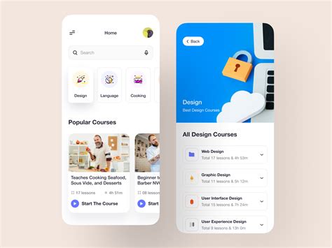 Learning Platform Mobile App By Nasim ⛹🏻‍♂️ On Dribbble