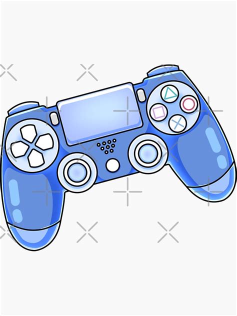 Playstation 4 Controller Dark Blue Play Controller Sticker For Sale By PandaKox Redbubble