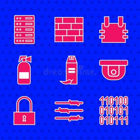 set pepper spray barbed wire binary code motion sensor lock fire