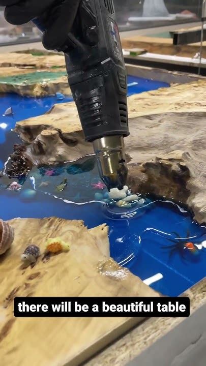 Эпоксидная смола Процесс заливки стола из эпоксидки Wood Epoxy