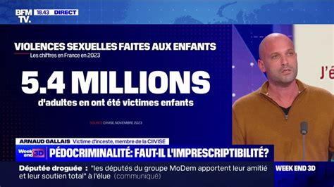 Arnaud Gallais Membre De La Ciivise Et Victime Dinceste La Société