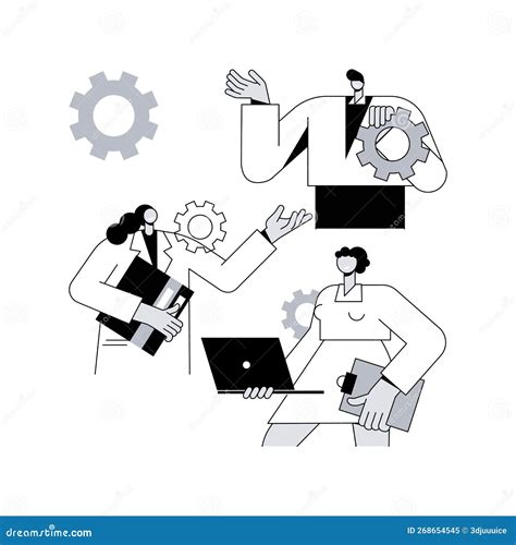 Dedicated Team Abstract Concept Vector Illustration Stock Vector Illustration Of Outline