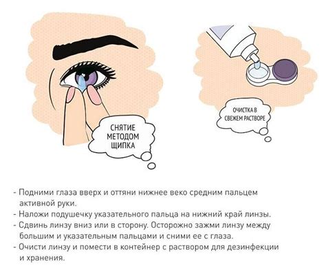 Как снять линзы с глаз и надеть: инструкция как легко, быстро и ...