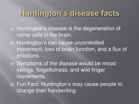 Ppt Huntingtons Disease Powerpoint Presentation Free Download Id