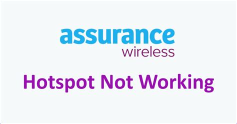 How To Fix Assurance Wireless Hotspot Not Working Networkbuildz