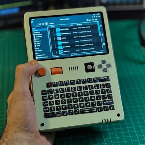 Retro Style Handheld Computer Flaunts Qwerty Keyboard And A Raspberry Pi Yanko Design