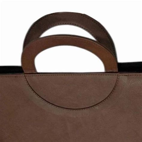 Plain Brown Faux Leather Handbag For Office Use Gender Unisex At Rs
