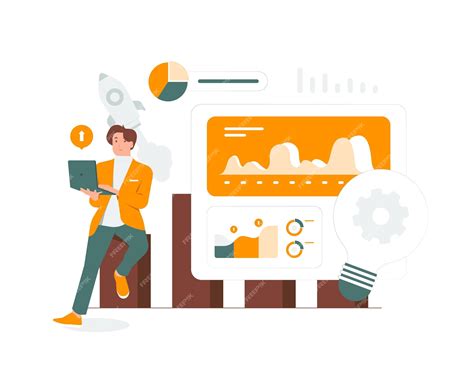 Premium Vector Statistical Analysis Business Finance Businessman