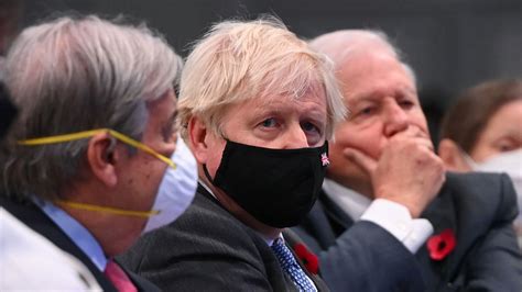 Cop26 Boris Johnson Faces Backlash After Being Pictured Without