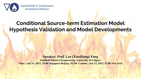Conditional Source Term Estimation Model Hypothesis Validation And Model Developments Youtube