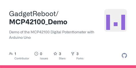 GitHub GadgetReboot MCP42100 Demo Demo Of The MCP42100 Digital Potentiometer With Arduino Uno
