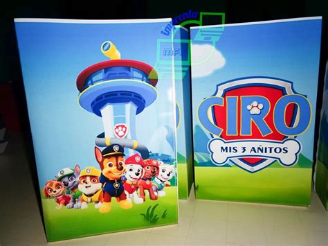 Paw Patrol Bolsita Golosineras Bolsas Personalizadas Imprimir Sobres