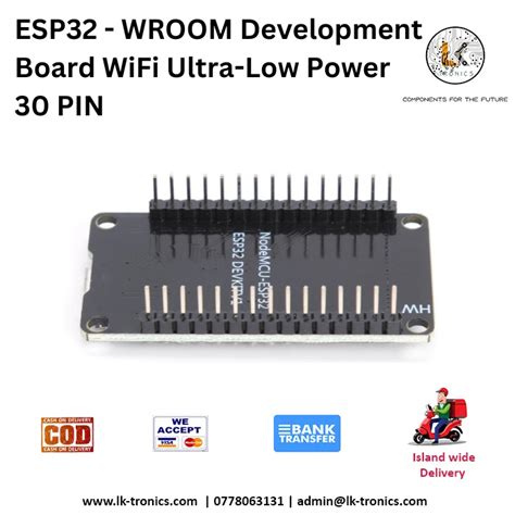 Esp32 Wroom Development Board Wifi Ultra 30 Pin Lk Tronics