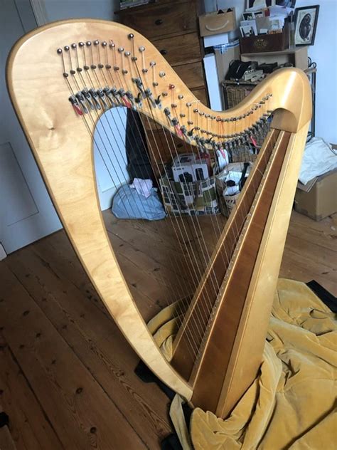 Nigel Tree Andglastonburyand 34 String Lever Harp £1 600 00 Picclick Uk