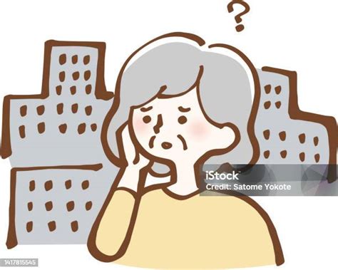 치매 방황 여성간단한 일러스트 걱정하는에 대한 스톡 벡터 아트 및 기타 이미지 걱정하는 걷기 검색 Istock