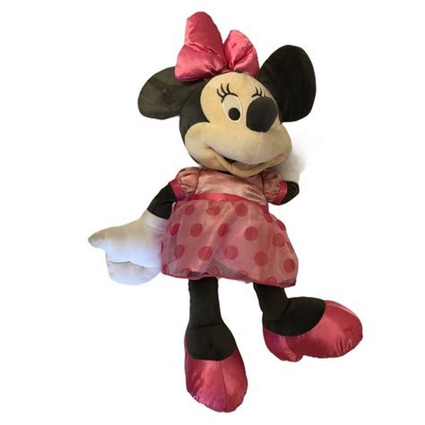 Disney Toys Walt Disney Store World Minnie Mouse Plush Pink Polka