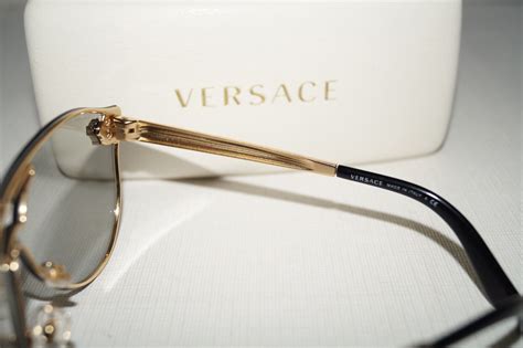 Authentic Versace Mod 2161 Light Grey Gold Womens Su… Gem