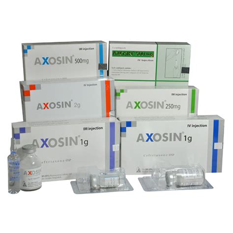 Axosin 1 Gm Vial Injection এক্সোসিন ১ গ্রাম ভায়াল ইঞ্জেকসন Ibn