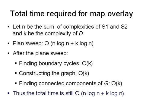 Map Overlay Algorithm Map 1 Vegetation Map 2