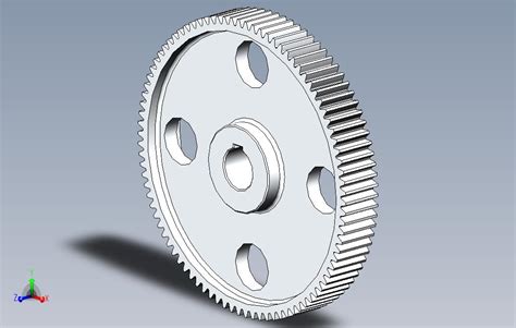 冠9直齿solidworks 2013模型图纸免费下载 懒石网