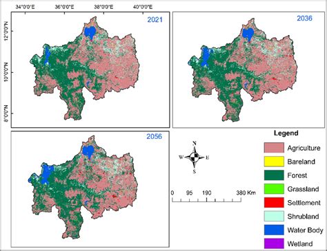 Base Year 2021 Lulc Map And Predicted Models Of Future Lulc Maps For