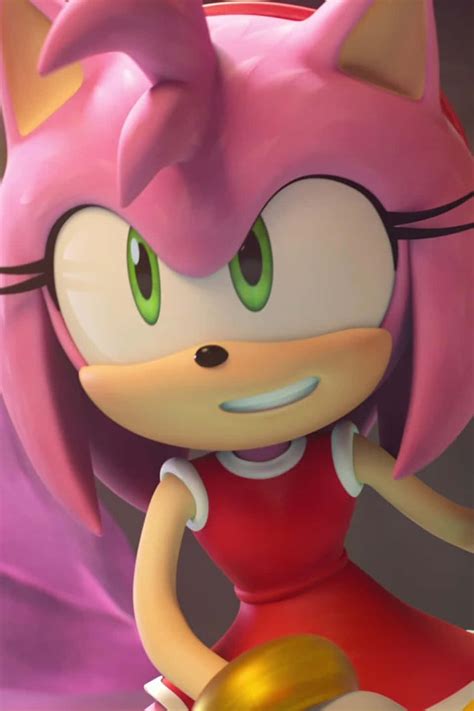 Download Pink Hedgehog Character Sonic Series Wallpaper