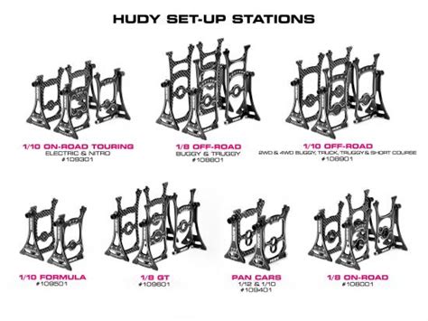 Hudy DY108001 Hudy Set Up Station For 1 8 On Road Cars Setup Tools Wheelspin Models