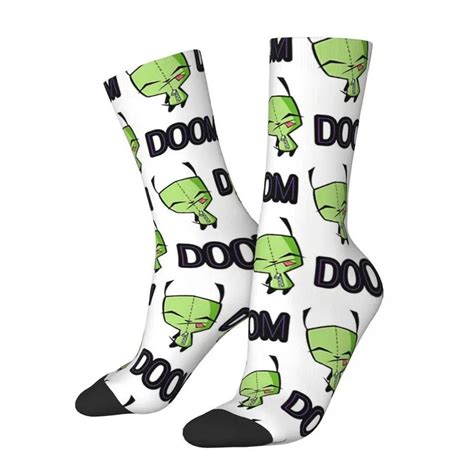 Invader Zim Gir Doom Socks Etsy