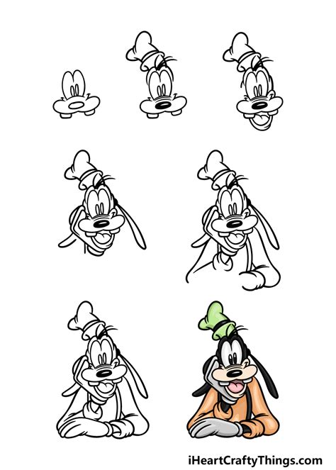 How To Draw Goofy Step By Step Drawing Tutorials With Pictures Goofy