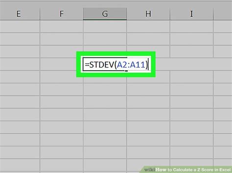 How To Calculate A Z Score In Excel 5 Steps With Pictures
