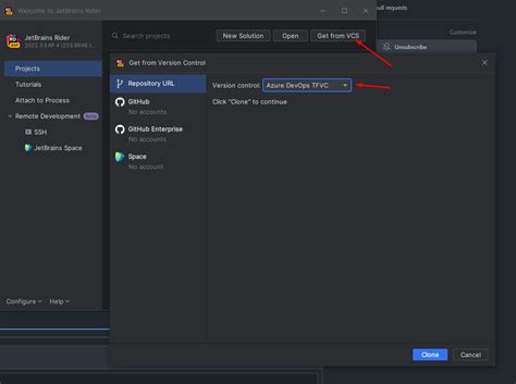Connecting Rider To TFVC On TFS Via Direct Access Issue Microsoft Azure Devops