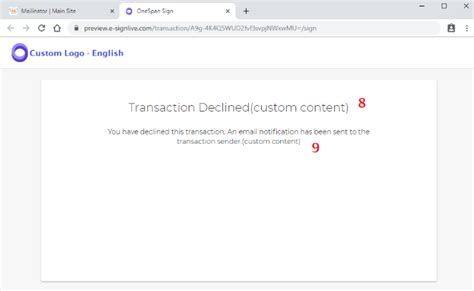Onespan Sign Developer New Signer Experience Ui Message Customization