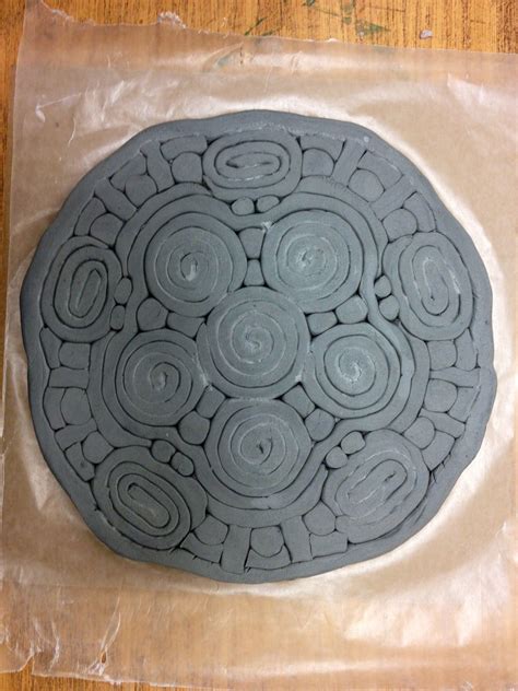 Coiled Ceramic Plate Greenware Coil Pots Clay Pottery Plates