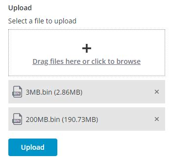 Ptcs File Upload ThingWorx Web Component SDK Lit