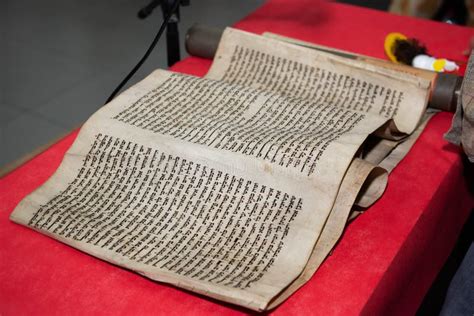 Unfolded Scroll Of The Book Of Esther Stock Image Image Of Book Read