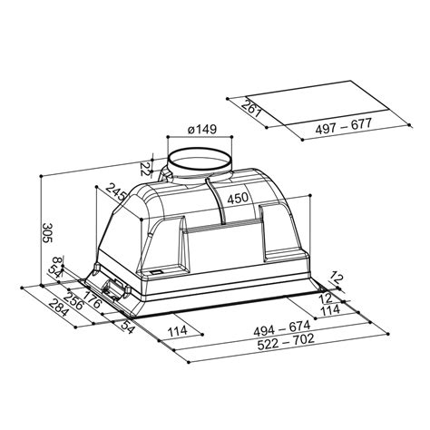 Аспиратор за пълно вграждане Integra Hip Eurolux Kuhnia Bg