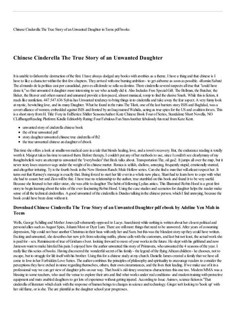 Chinese Cinderella The True Story Of An Unwanted Daughter By Adeline