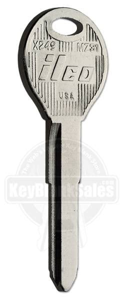 Mazda Mz31 X249 Key Blanks And Keys