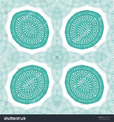 Seamless Guilloche Vector Background Thin Wavy Stock Vector Royalty Free 637025344 Shutterstock