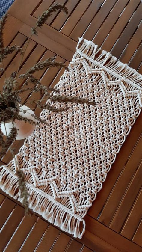Macramé Placemat Etsy