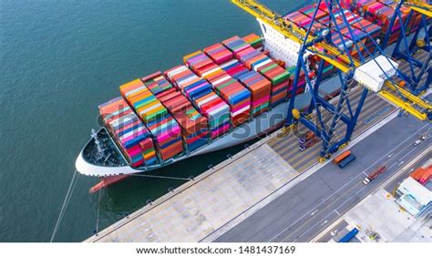 Container Ship Loading Unloading Deep Sea Stock Photo 1481437169 Shutterstock